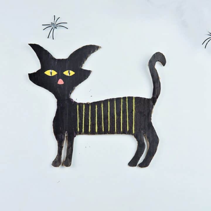 Halloween Black Cat Craft - Cute Halloween Craft for Kids