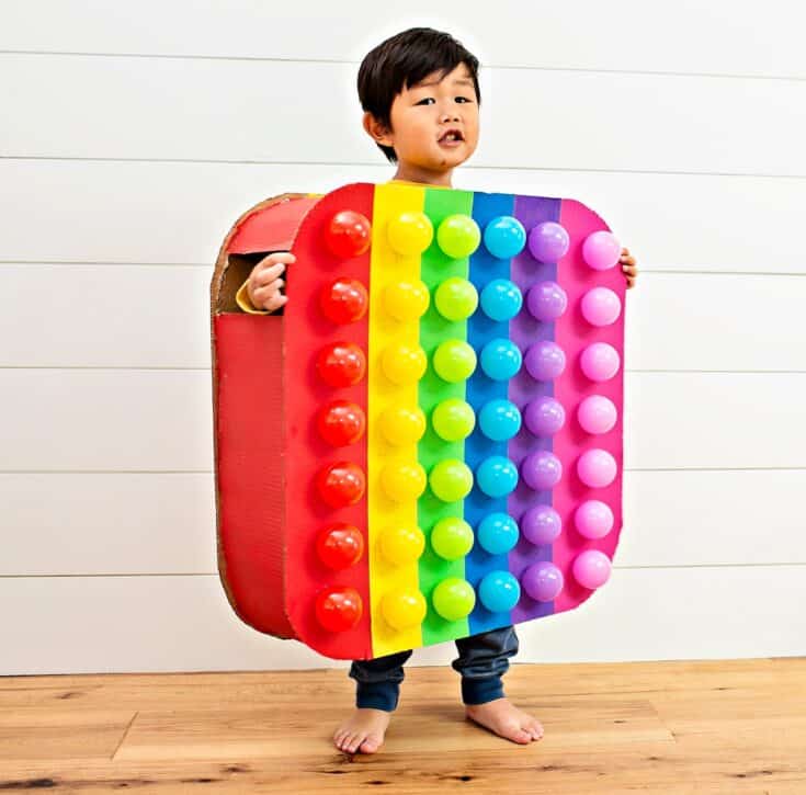 DIY Pop It Costume - Turn This Sensory Toy Into a Halloween Costume!