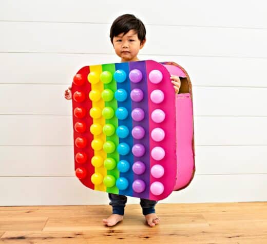 DIY Pop It Costume - Turn This Sensory Toy Into a Halloween Costume!
