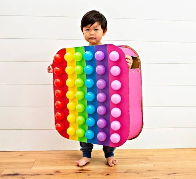 DIY Pop It Costume - Turn This Sensory Toy Into a Halloween Costume!
