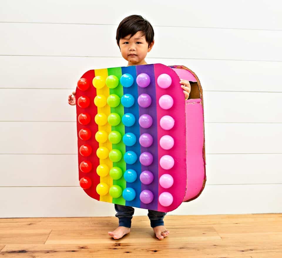 DIY Pop It Costume - Turn This Sensory Toy Into a Halloween Costume!