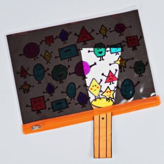 Shape Learning Flashlight Craft - Fun Preschool Craft