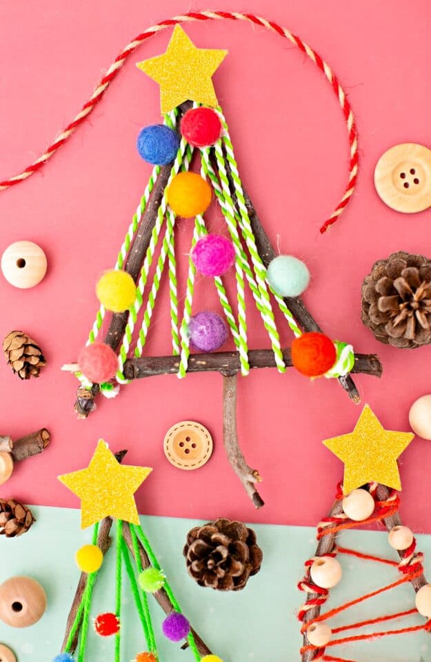 DIY Twig Christmas Tree - Nature Christmas Craft