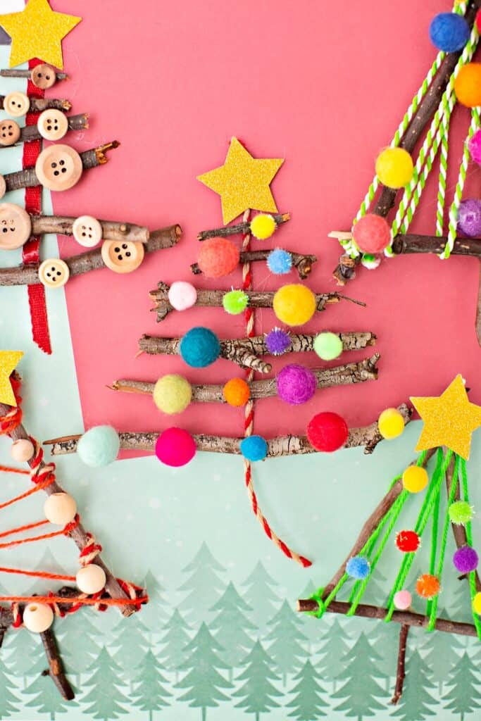 DIY Twig Christmas Tree - Nature Christmas Craft