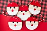DIY Santa Woodslice Ornament - Easy Christmas Craft For Kids