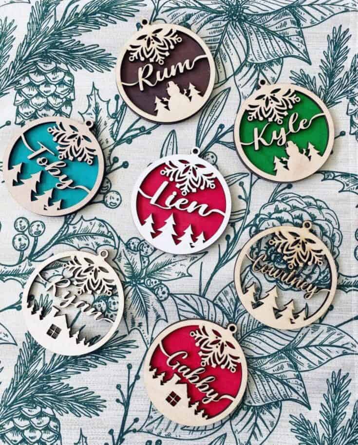 Personalized Christmas Ornaments We Love From Etsy 2021