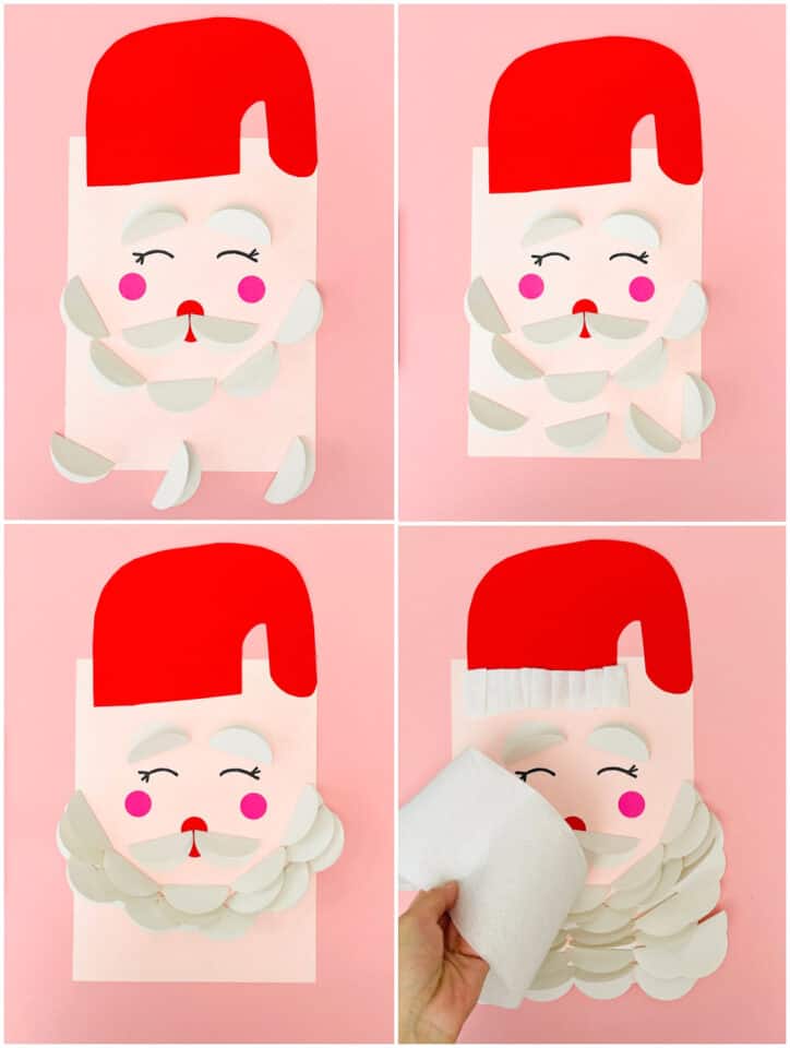 Paper Santa Craft - Cute and Easy Christmas Craft For Kids