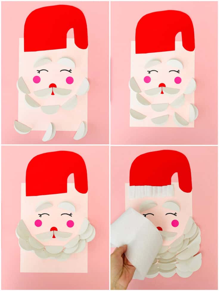 Paper Santa Craft - Cute and Easy Christmas Craft For Kids