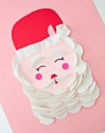 Paper Santa Craft - Cute and Easy Christmas Craft For Kids