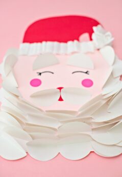 Paper Santa Craft - Cute and Easy Christmas Craft For Kids