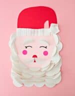Paper Santa Craft - Cute and Easy Christmas Craft For Kids