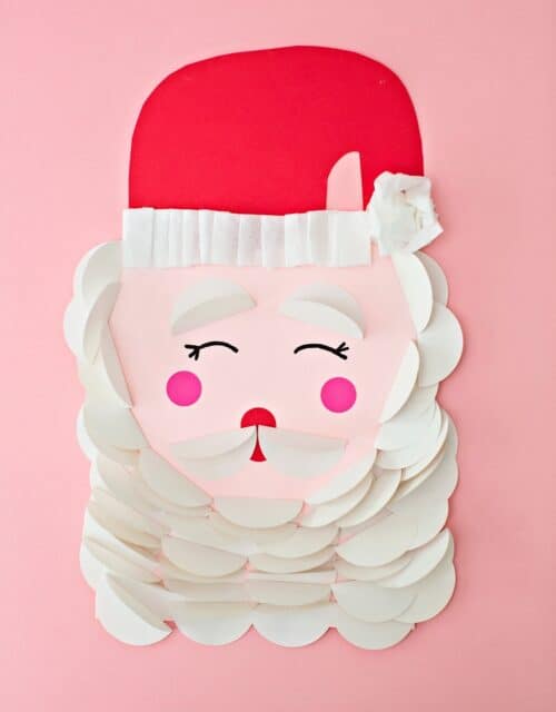 Paper Santa Craft - Cute and Easy Christmas Craft For Kids