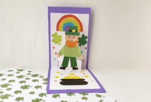 Leprechaun St. Patrick's Day Card With Free Template