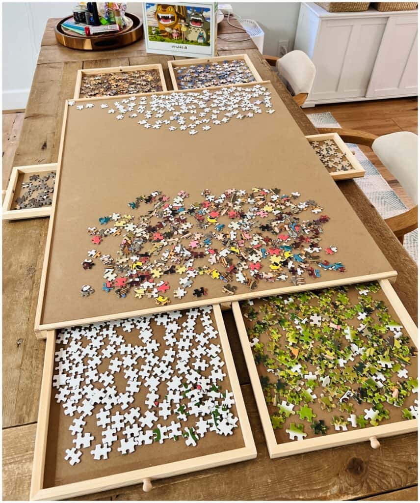 This Puzzle Table Is The Perfect Screen-Free Family Activity