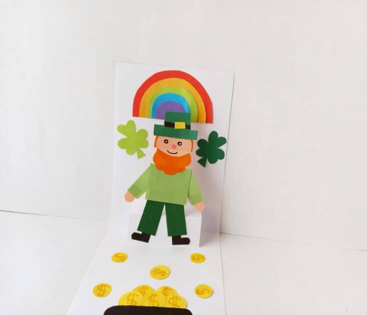 Leprechaun St. Patrick's Day Card With Free Template