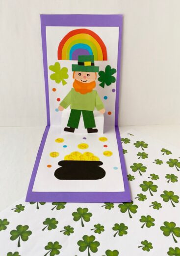 Leprechaun St. Patrick's Day Card With Free Template