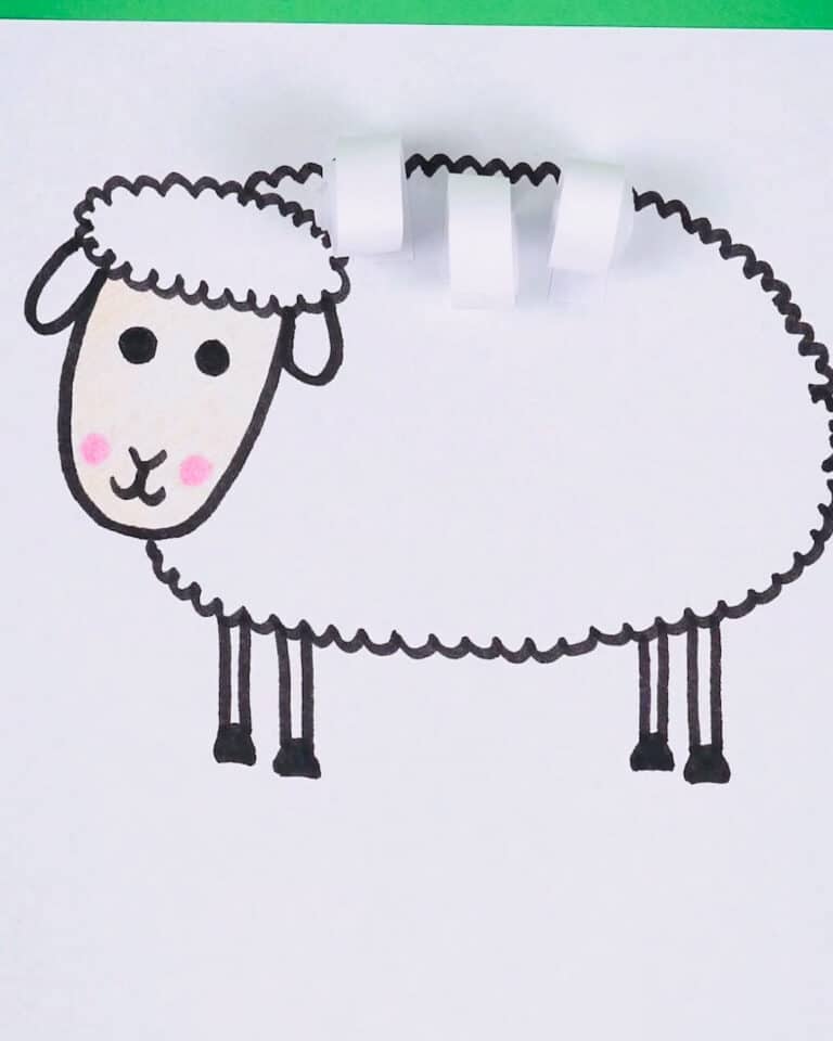 This Sheep Activity For Kids Is A Great Fine Motor Skills Project