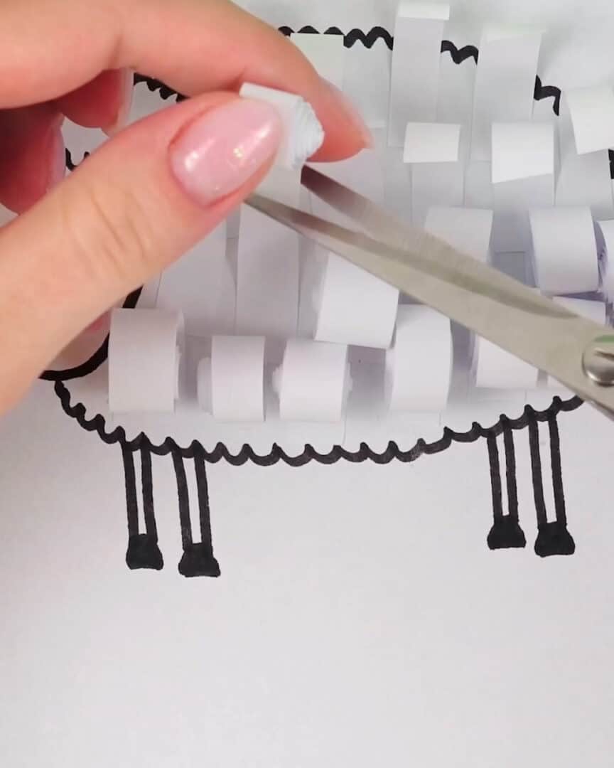 This Sheep Activity For Kids Is A Great Fine Motor Skills Project