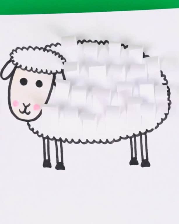 This Sheep Activity For Kids Is A Great Fine Motor Skills Project