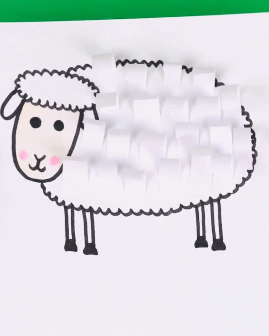 This Sheep Activity For Kids Is A Great Fine Motor Skills Project