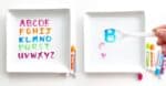Alphabet Dry Erase Experiment
