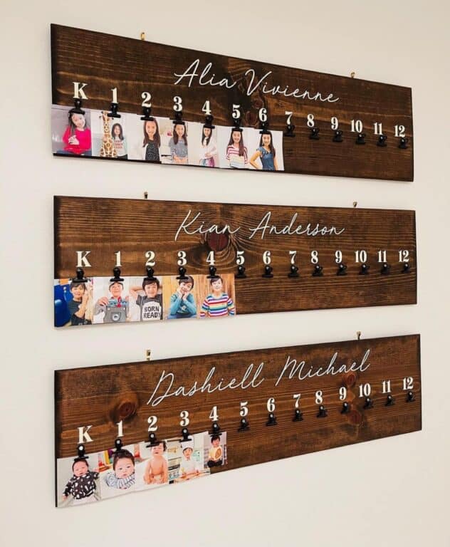 This Personalized School Picture Board Captures Your Kids Through The Years