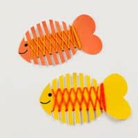 Fish Threading Activity - Preschool Fine Motor Skills