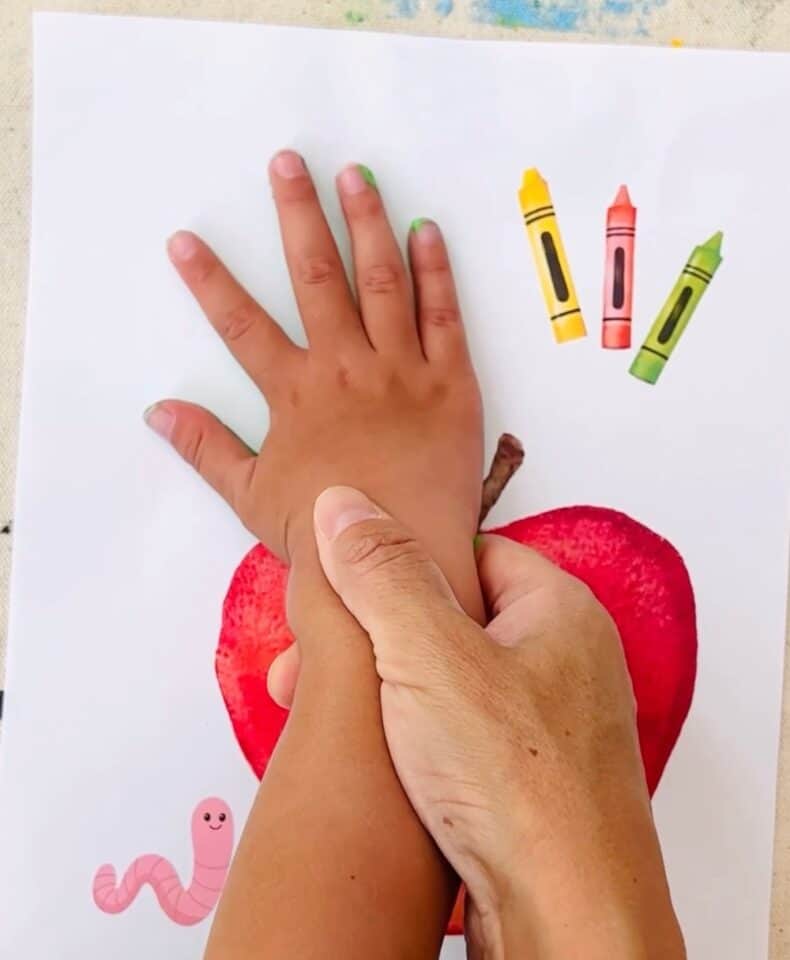 Handprint Art Back to School Printable