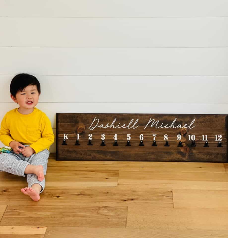 This Personalized School Picture Board Captures Your Kids Through The Years