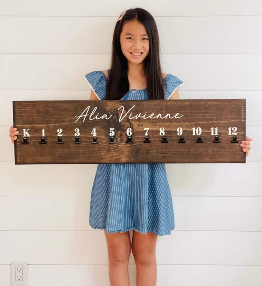 This Personalized School Picture Board Captures Your Kids Through The Years