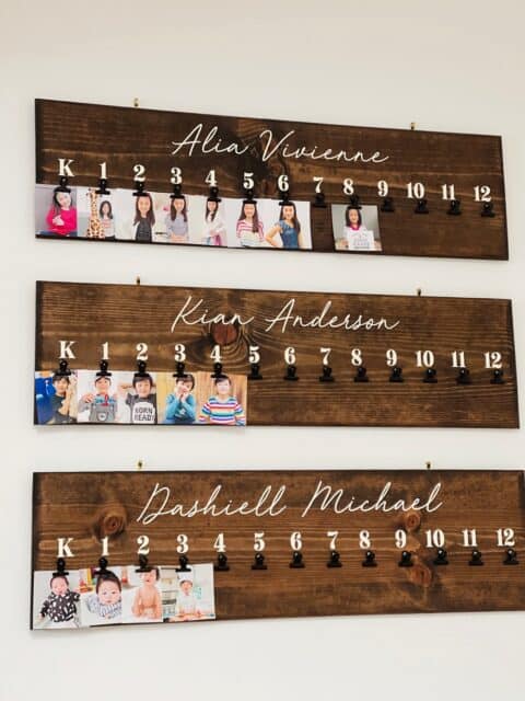 This Personalized School Picture Board Captures Your Kids Through The Years