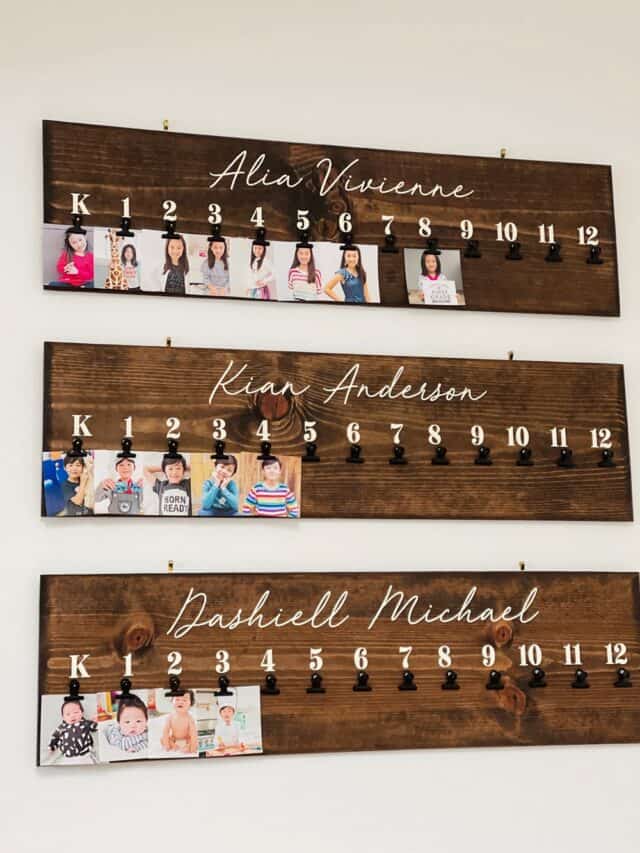 This Personalized School Picture Board Captures Your Kids Through The Years
