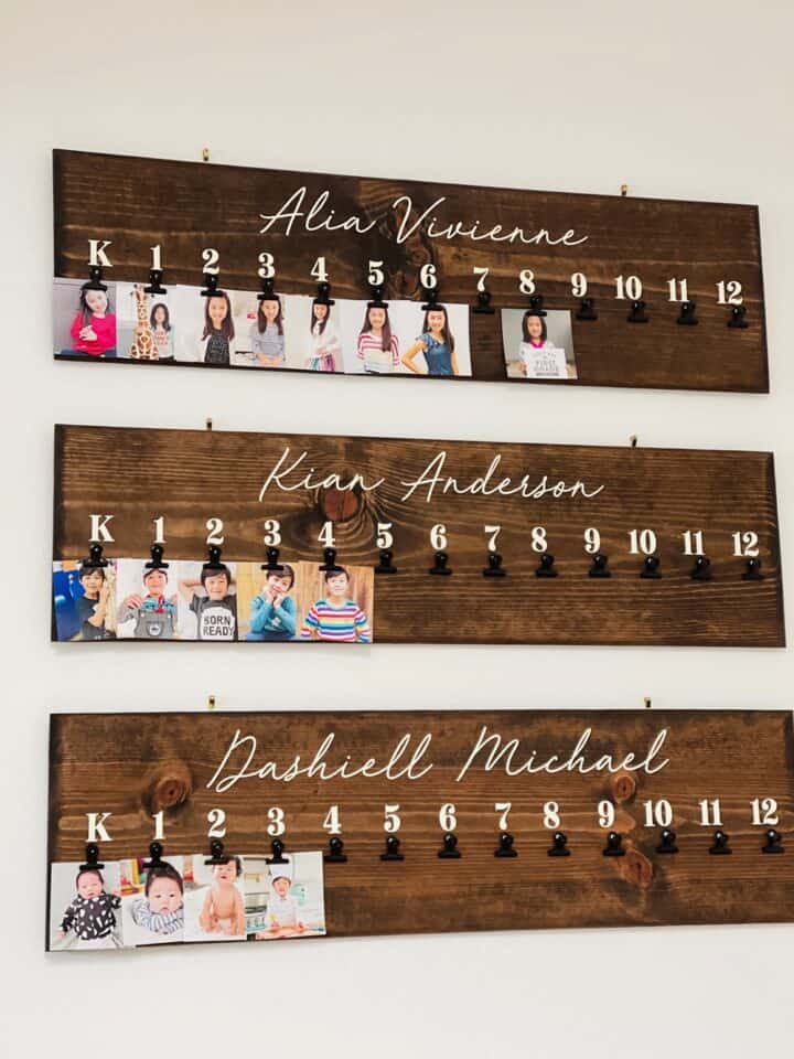 This Personalized School Picture Board Captures Your Kids Through The Years