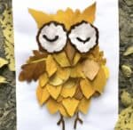 Fun Leaf Owl Craft for Kids to Make at Home