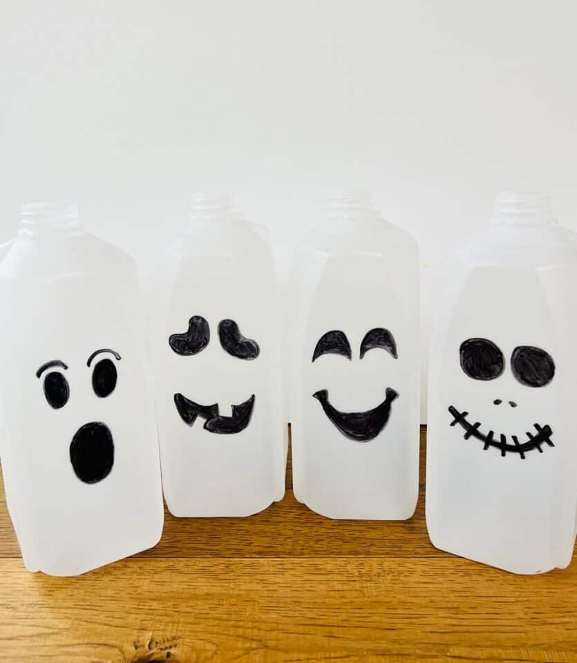 How to Make Spooktacular Milk Jug Jack-O-Lanterns