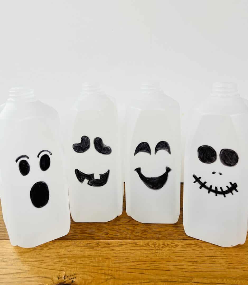 How to Make Spooktacular Milk Jug Jack-O-Lanterns