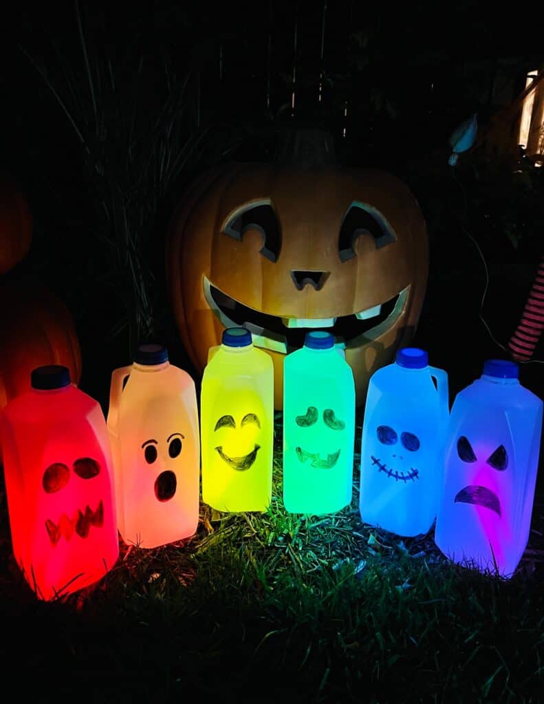 How to Make Spooktacular Milk Jug Jack-O-Lanterns