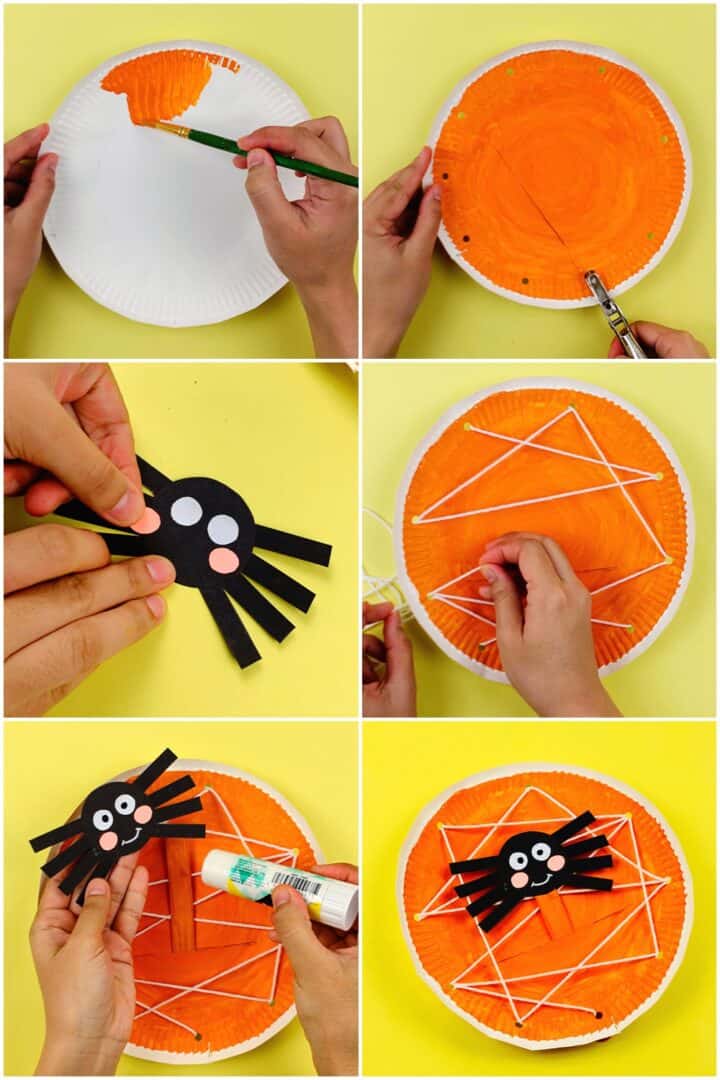 How to Make a DIY Paper Plate Spider Craft