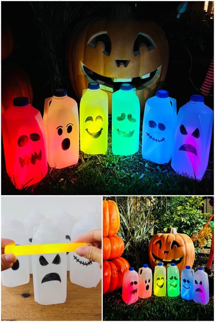 How to Make Spooktacular Milk Jug Jack-O-Lanterns
