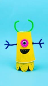 Spooky DIY Paper Cup Monster Craft