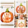 Pumpkin Handprint Art - With Printable Template
