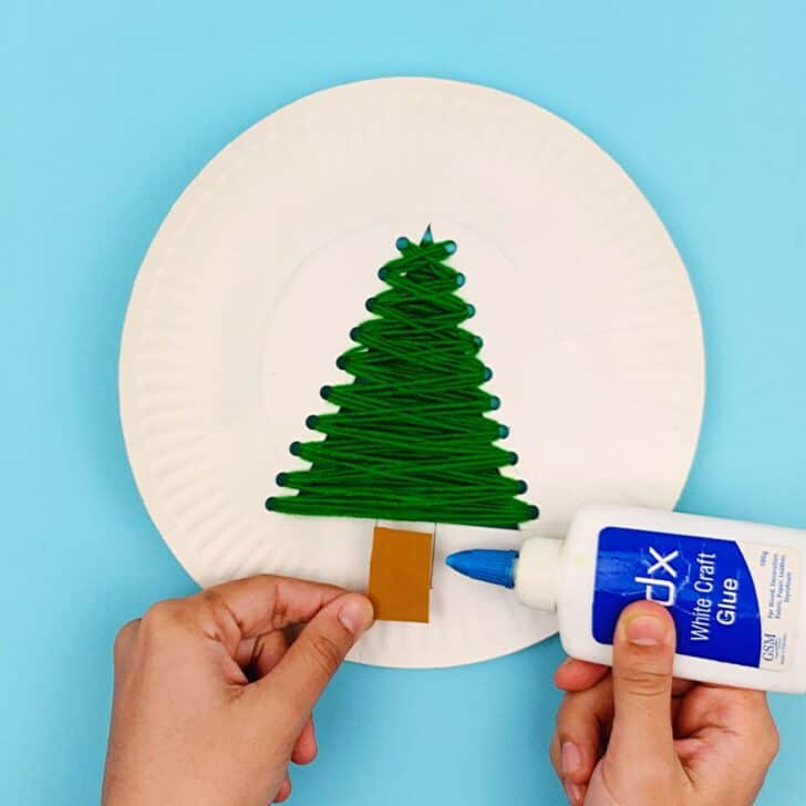 DIY Christmas Tree Paper Plate Craft