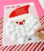 Santa Beard Countdown - Christmas Countdown Printable