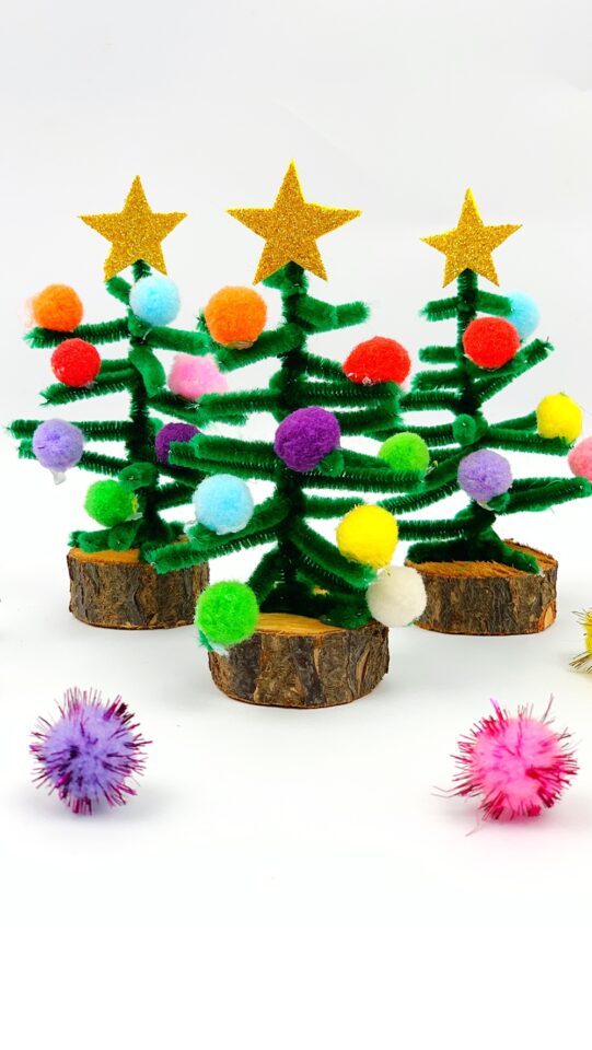 Deck the Halls with Pipe Cleaner Christmas Trees