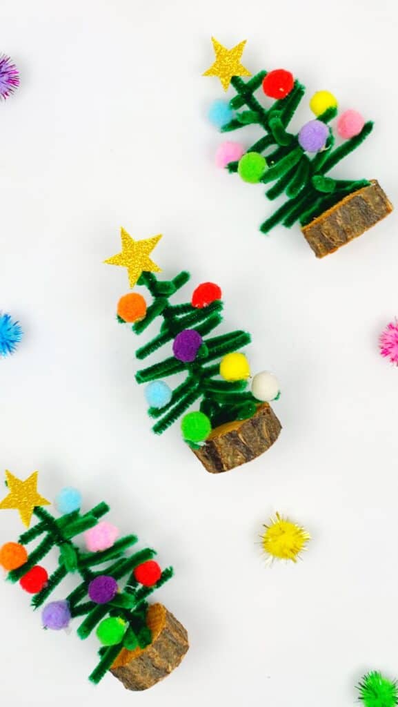 Deck the Halls with Pipe Cleaner Christmas Trees