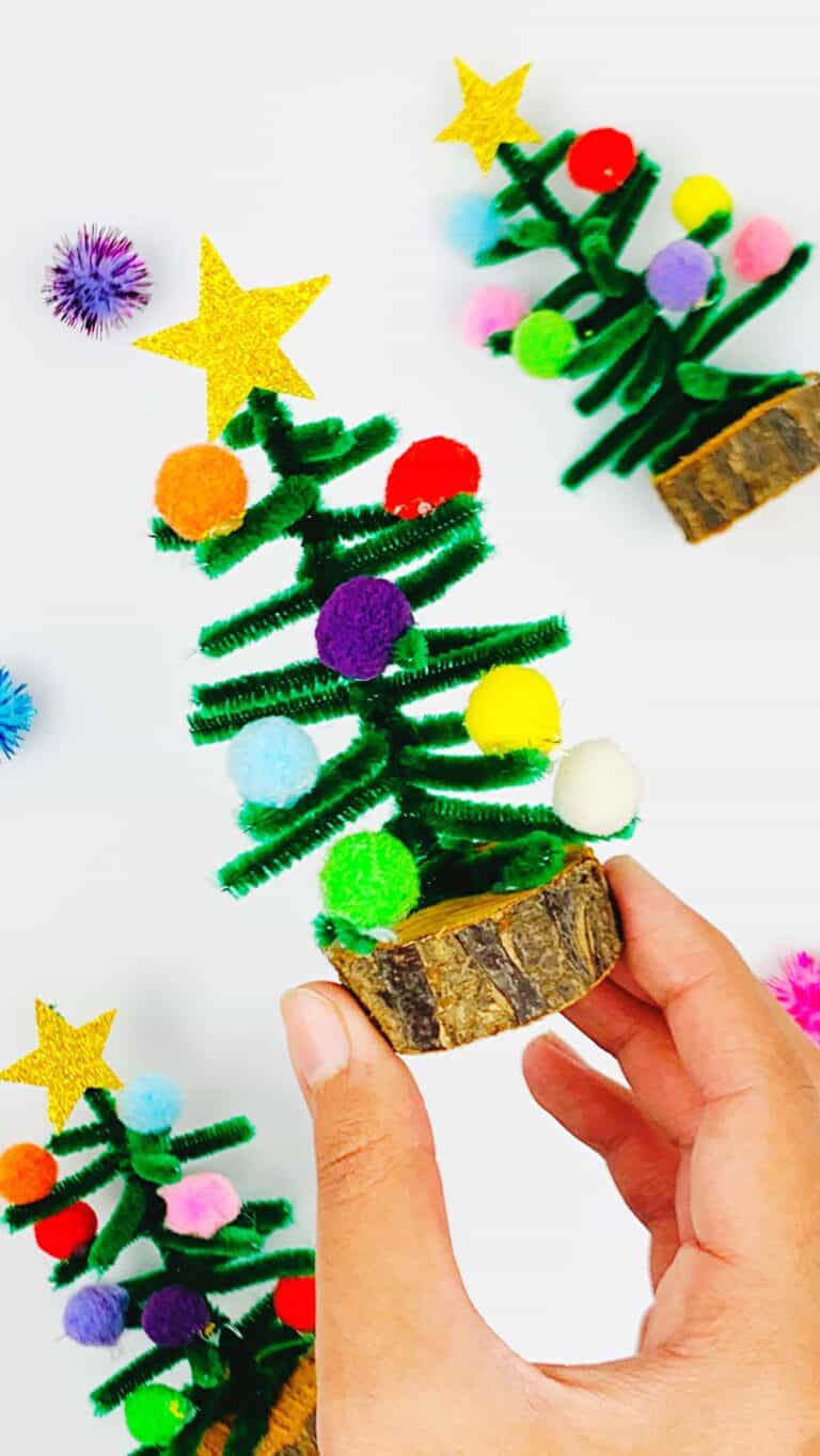 Deck the Halls with Pipe Cleaner Christmas Trees