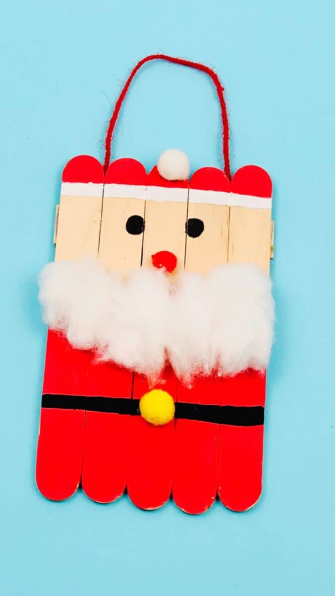 How To Make a Santa Popsicle Stick Craft