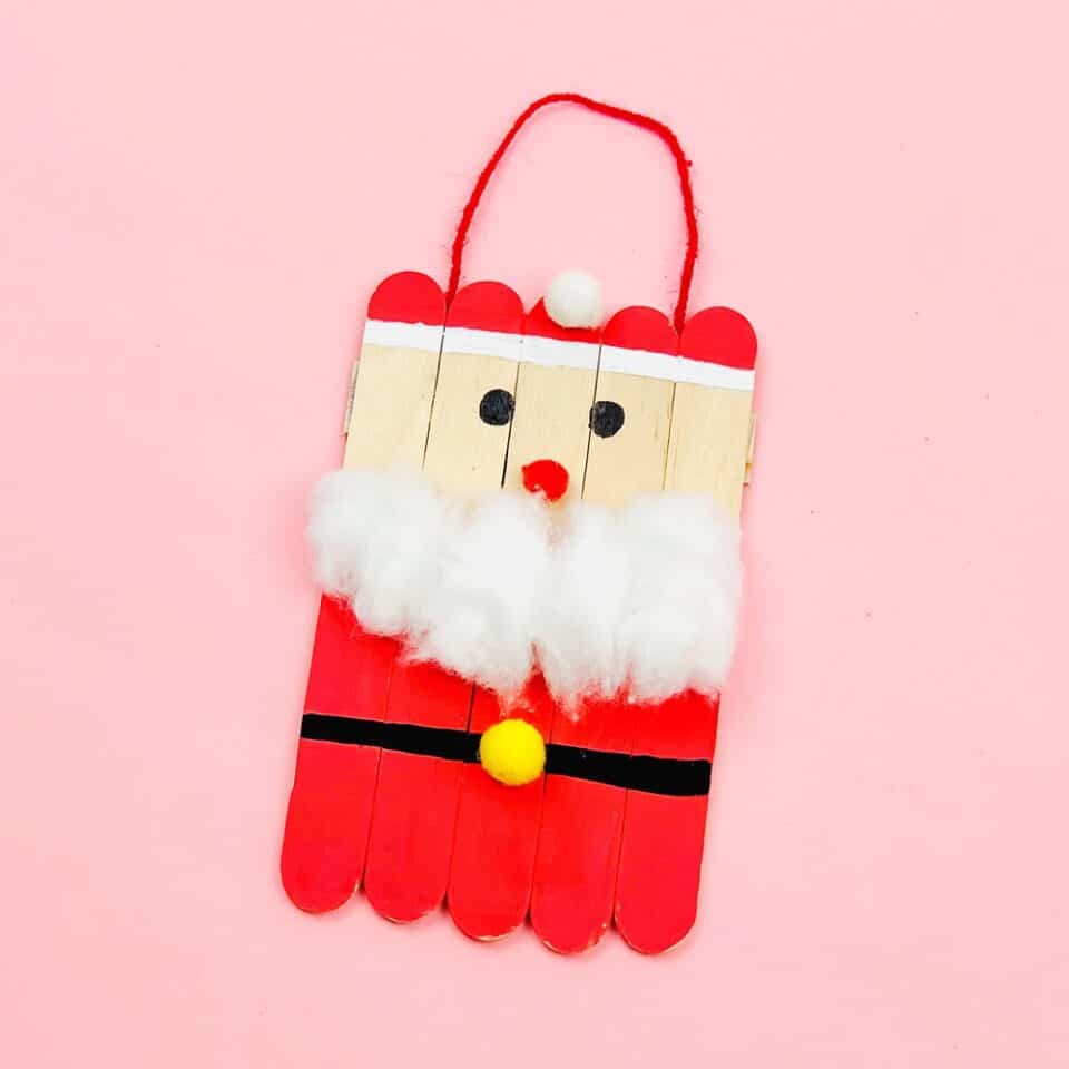 How To Make a Santa Popsicle Stick Craft – Idiom Studio