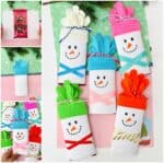 Snowman Chocolate Bars Make Cute and Easy Christmas Favors