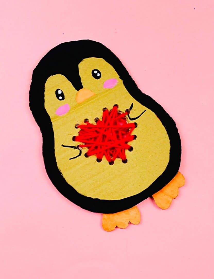 Cute Cardboard Penguin Craft